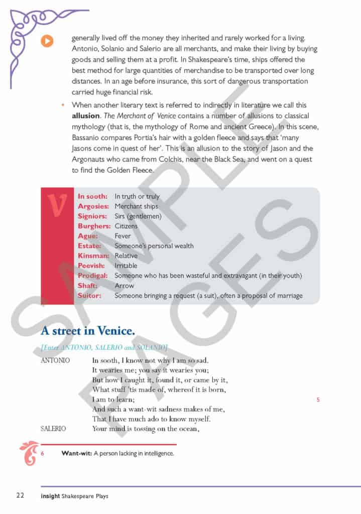 The Merchant of Venice 2nd edition – Insight Publications