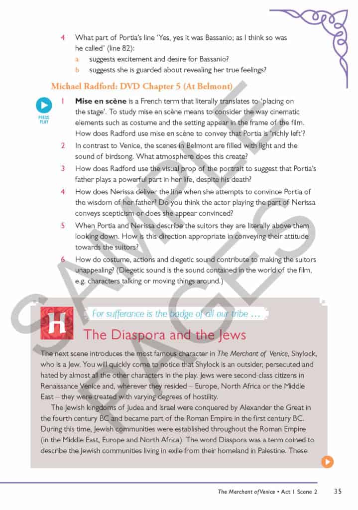 The Merchant of Venice 2nd edition – Insight Publications