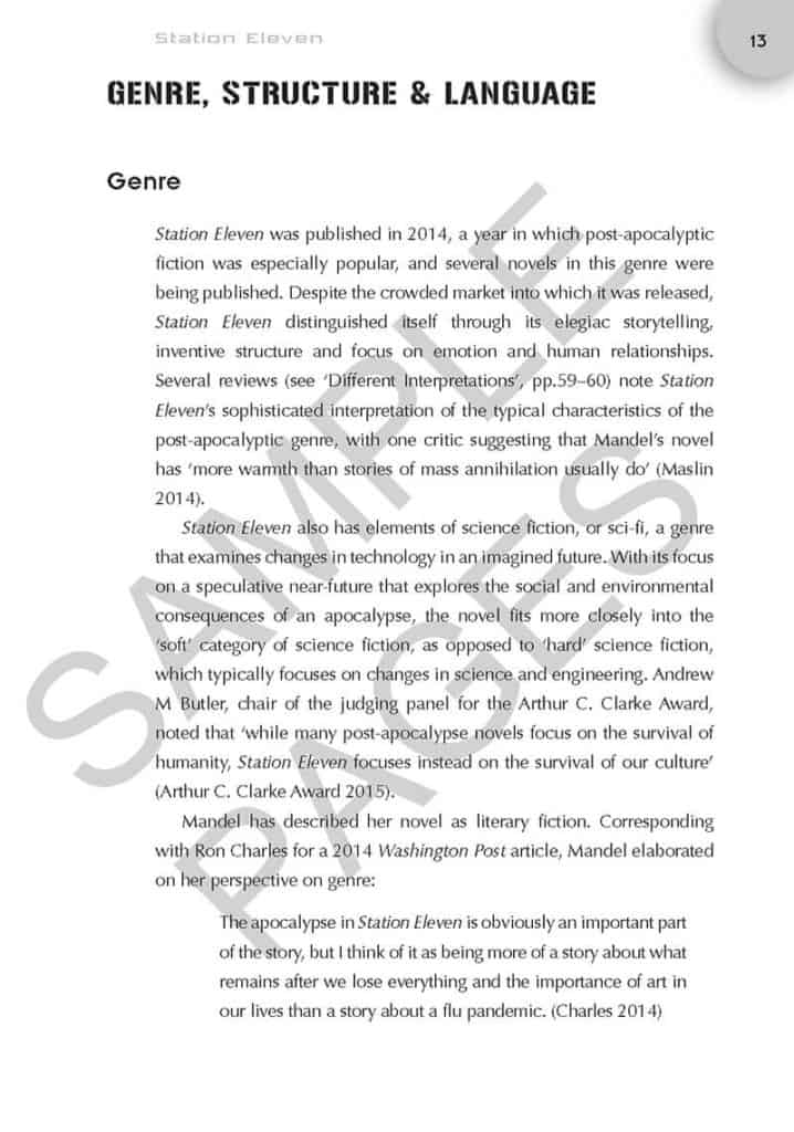 Station Eleven – Insight Text Guide – Insight Publications