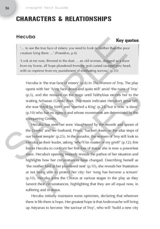 The Women of Troy – Insight Text Guide – Insight Publications