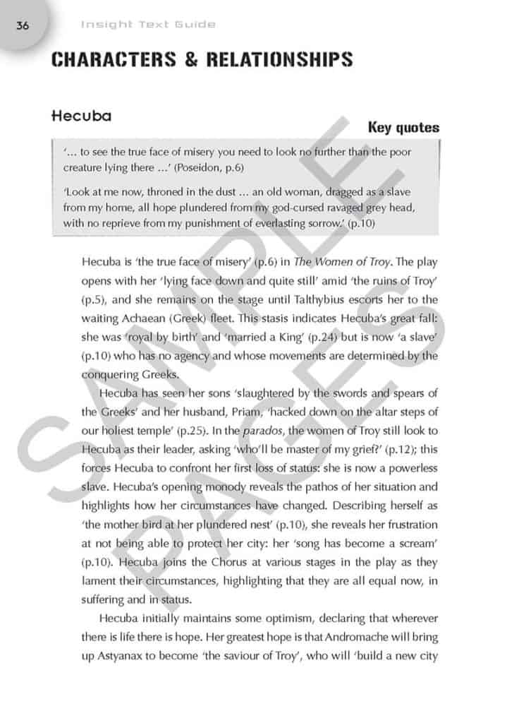 The Women of Troy – Insight Text Guide – Insight Publications