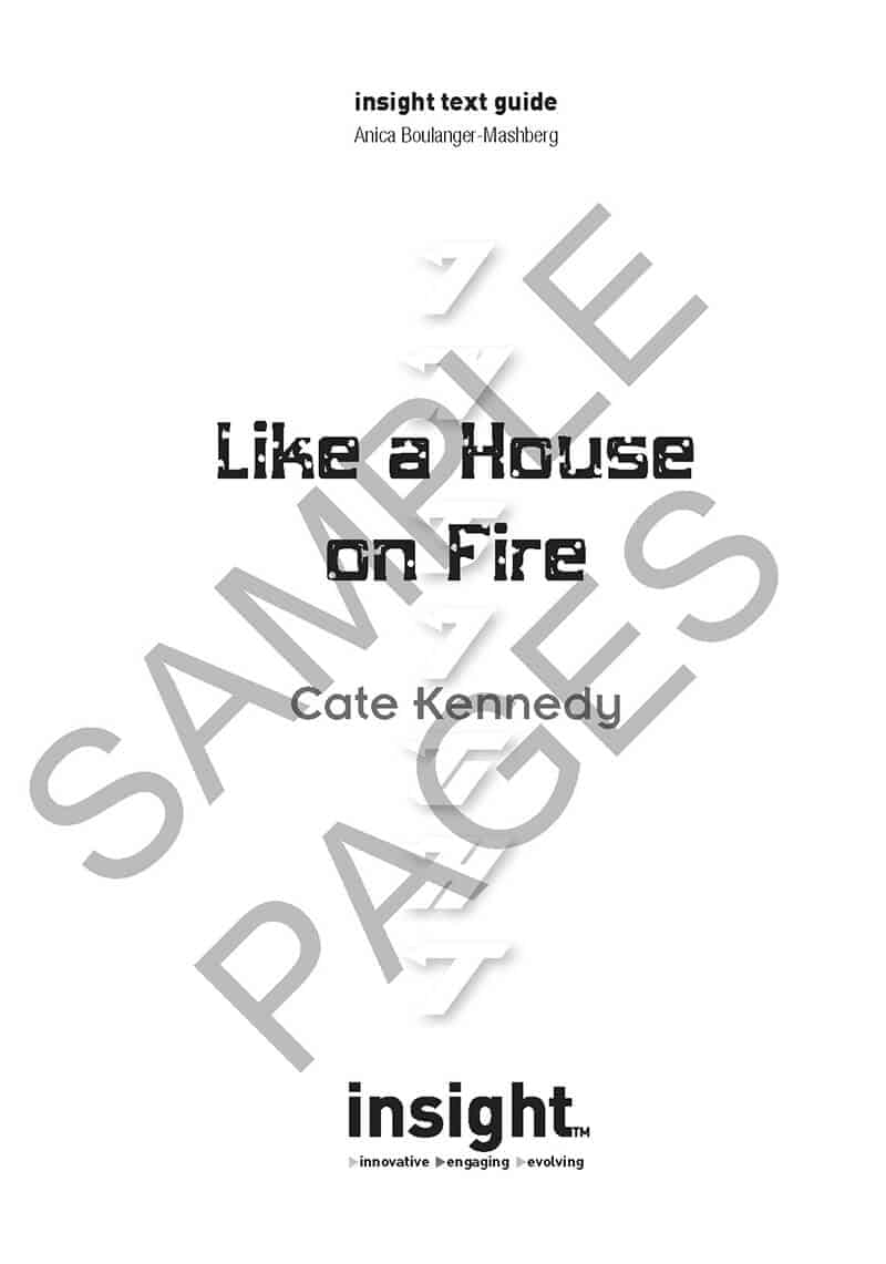 Like a House on Fire – Insight Text Guide – Insight Publications