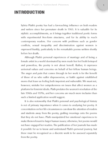 Selected Poems-Sylvia Plath - Insight Text Guide - Insight Publications
