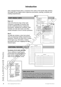 Daily Language Practice Book 1 – Insight Publications