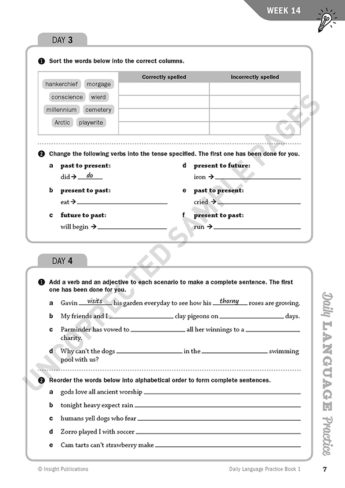 Daily Language Practice Book 1 – Insight Publications