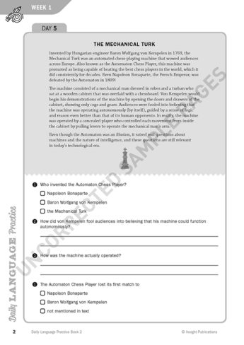 Daily Language Practice Book 2 – Insight Publications