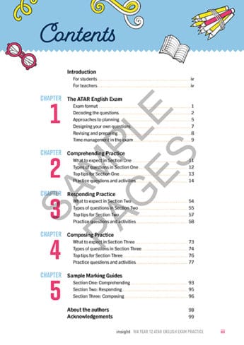 WA Year 12 ATAR English Exam Practice – Insight Publications