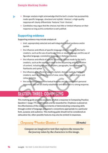 WA Year 12 ATAR English Exam Practice – Insight Publications