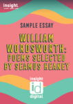 William Wordsworth: Poems Selected by Seamus Heaney - 2020 Sample Essay ...