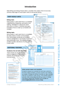 Daily Writing & Editing Practice Book 1 – Insight Publications