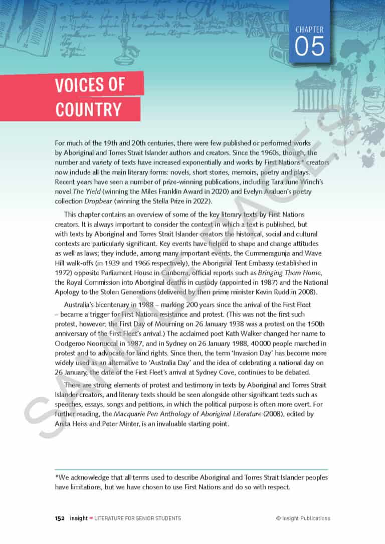 Literature for Senior Students 6th Edition – Insight Publications