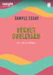 Sunset Boulevard - Sample Essay - Insight Publications