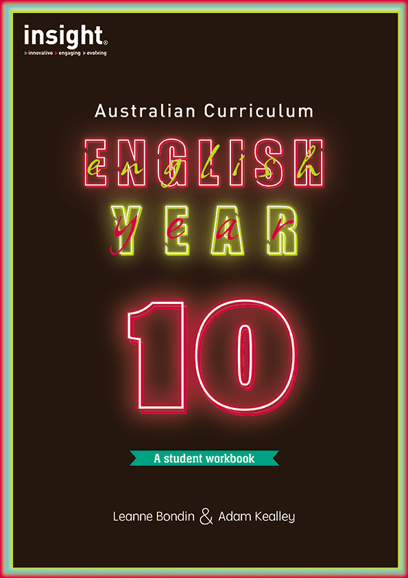 Australian Curriculum English Year 10 Insight Publications Australian Curriculum English Year 10 Insight Publications