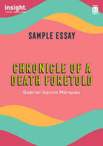 Chronicle of a Death Foretold - Sample Essay - Insight Publications