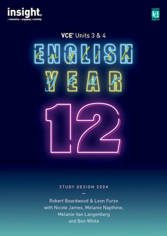 English Year 12 - Units 3 & 4 - 2024 SD - Insight Publications